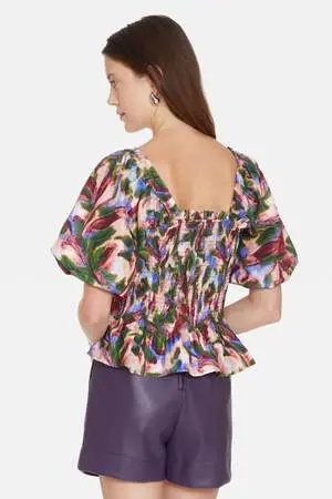 MARIE OLIVER Fay High-waisted Pleated Shorts - Plum