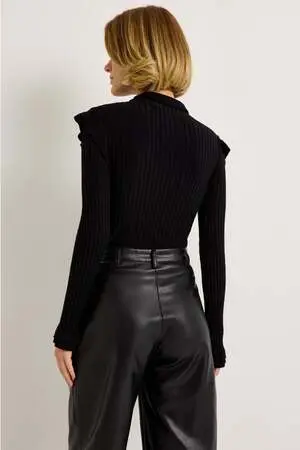 MARIE OLIVER Tinley Turtleneck - Black