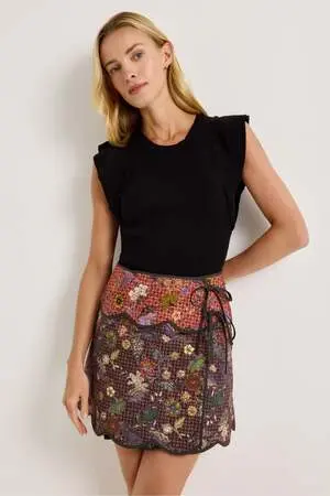 MARIE OLIVER Rory Ribbed Top Blck