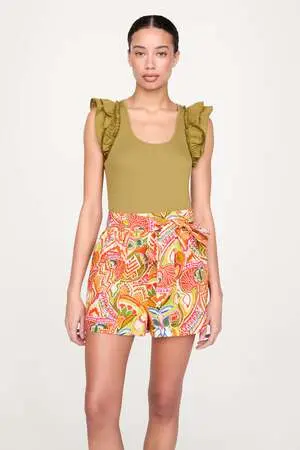MARIE OLIVER Anna Top - Moss