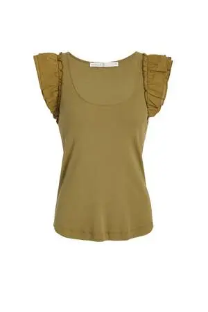 MARIE OLIVER Anna Top - Moss