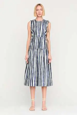 MARIE OLIVER Elenora Striped Dress - Blazer