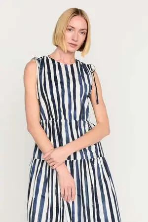 MARIE OLIVER Elenora Striped Dress - Blazer