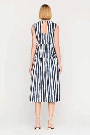 MARIE OLIVER Elenora Striped Dress - Blazer