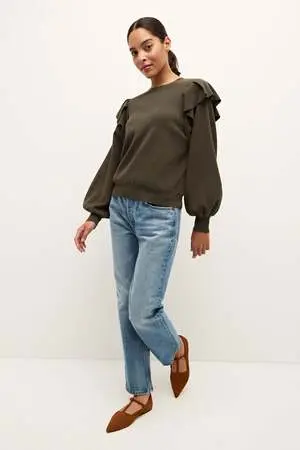 MARIE OLIVER Remi Popover - Juniper Green