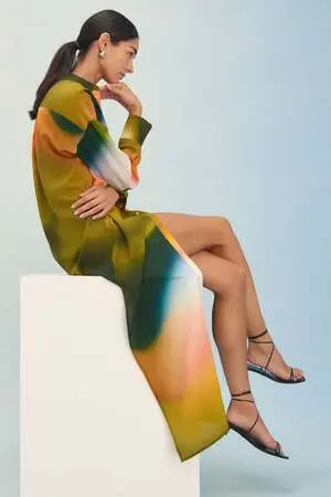 MARIE OLIVER Marnie Printed Shirt Dress
