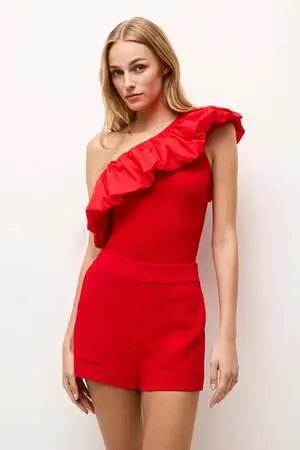 Marie Oliver One Shoulder Blouses