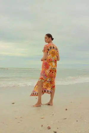 MARIE OLIVER Printed Oliver Kaftan