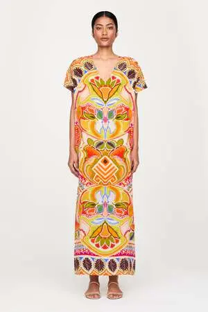 MARIE OLIVER Printed Oliver Kaftan