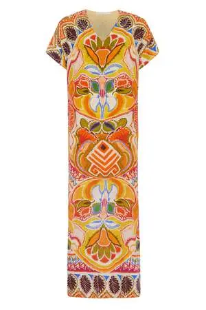 MARIE OLIVER Printed Oliver Kaftan