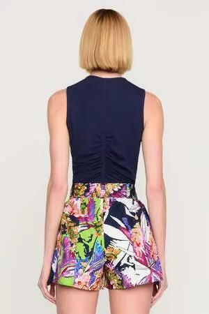 MARIE OLIVER Meliah Ruched V-neck Tank