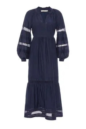MARIE OLIVER Hanna Maxi Dress With Braided Trim