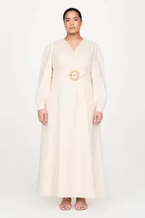 MARIE OLIVER Evelle Linen Wrap Dress