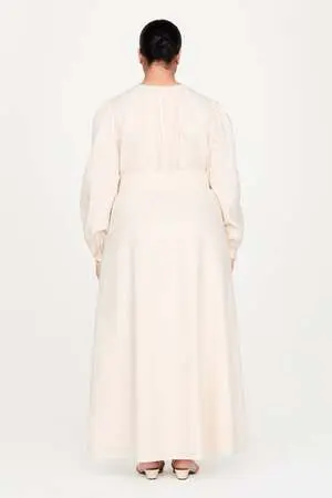MARIE OLIVER Evelle Linen Wrap Dress