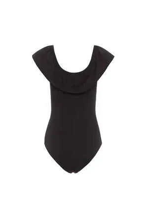 MARIE OLIVER Ellery One-piece Ruffled Swimsuit - Black