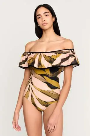 MARIE OLIVER Ellery One-piece Swimsuit - Tropical Sand