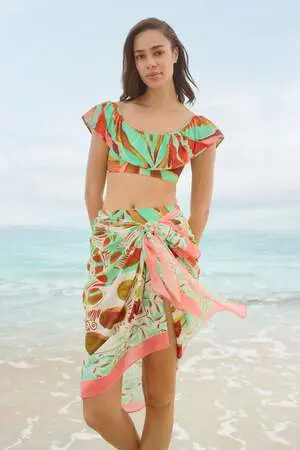 MARIE OLIVER Selena Sarong - Coral Reef