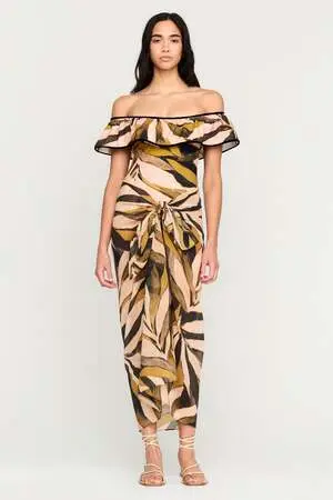 MARIE OLIVER Selena Sarong Tropical Sand