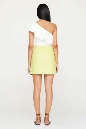 MARIE OLIVER Vallie Mini Skirt - Limeade