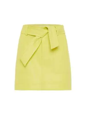 MARIE OLIVER Vallie Mini Skirt - Limeade