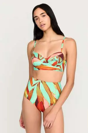 MARIE OLIVER Priya Underwire Bikini Top - Tropical Coral