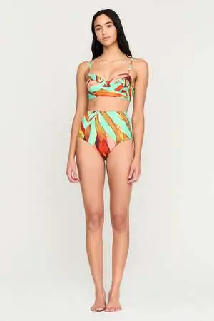 MARIE OLIVER Priya Underwire Bikini Top - Tropical Coral