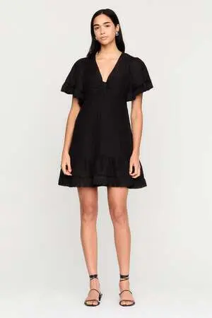 MARIE OLIVER Octavia Textured Dress - Black