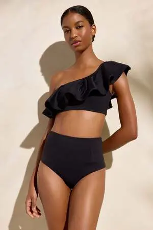 MARIE OLIVER Micha High-rise Bikini Bottom - Black