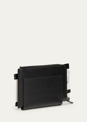 Balenciaga Passport Zip Wallet With Strap