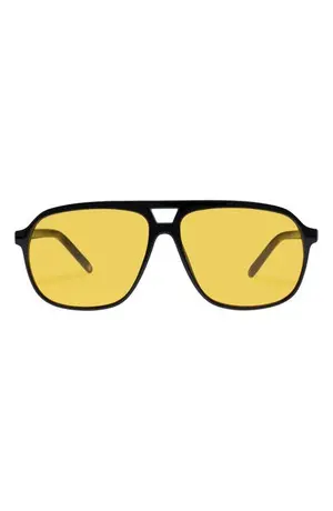AIRE AIRE Monoceros 57mm Aviator Sunglasses Black