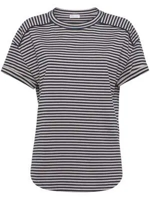 Brunello Cucinelli Striped Cotton T-shirt