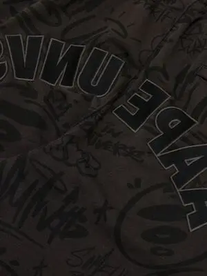 AAPE BY *A BATHING APE Graffiti-print Track Pants - Brown
