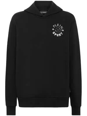 PLEIN SPORT Logo-print Hoodie - Black