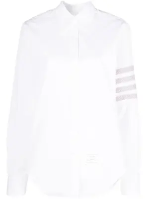 Thom Browne 4-bar Cotton Poplin Shirt