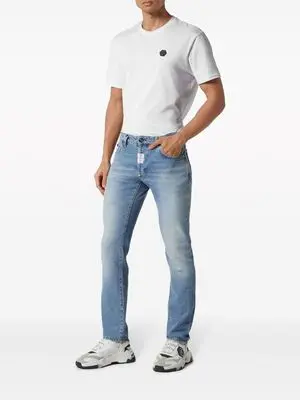 Philipp Plein Logo-patch Straight-leg Jeans