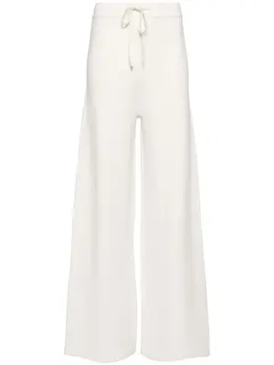 YVES SALOMON Wide-leg Knit Trousers