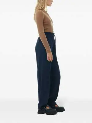 GANNI Elasticated-waist Trousers - Blue