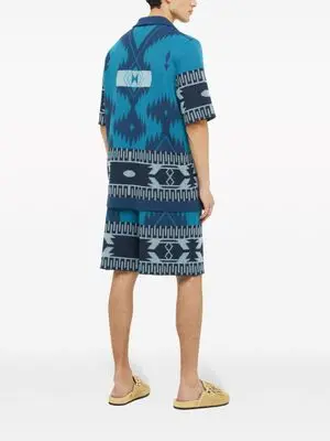 Alanui Icon Jacquard Piqué Shirt - Blue