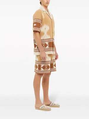 Alanui Icon Jacquard Piqué Shirt - Neutrals