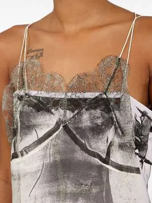 MAISON MARGIELA Freeze-frame Silk Midi Dress - Grey