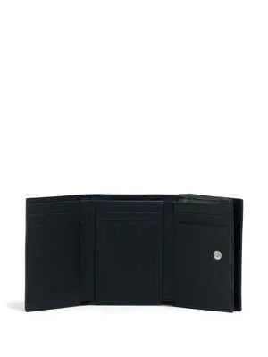Marni Logo-embroidered Leather Wallet - Black