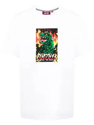 MOSTLY HEARD RARELY SEEN The Monster Attacks Cotton T-shirt - White