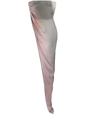 Rick Owens Lido Ombré-effect Asymmetric Top - Grey