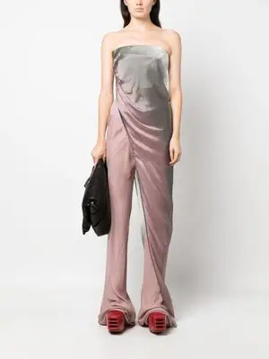 Rick Owens Lido Ombré-effect Asymmetric Top - Grey