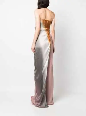 Rick Owens Lido Ombré-effect Asymmetric Top - Grey