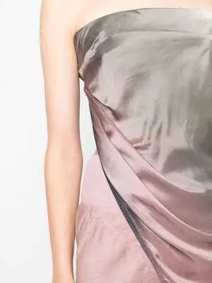 Rick Owens Lido Ombré-effect Asymmetric Top - Grey