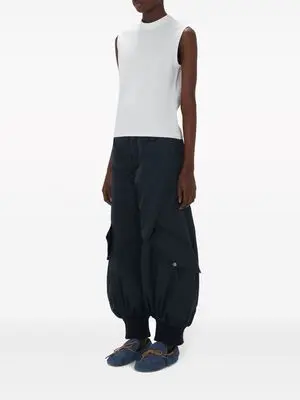JW Anderson Logo-embroidered Tank Top - White