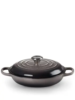 LE CREUSET Shallow Cast Iron Casserole Dish - Grey