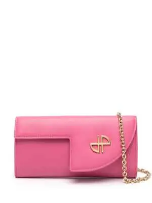PATOU Chain-link Leather Clutch