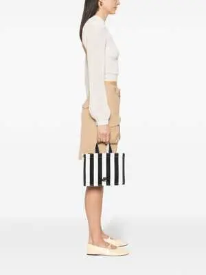 PATOU Small Jp Canvas Tote Bag - White